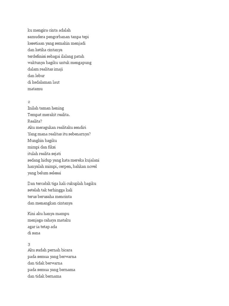 Helvy Tiana Rosa Vidiara | PDF | Puisi