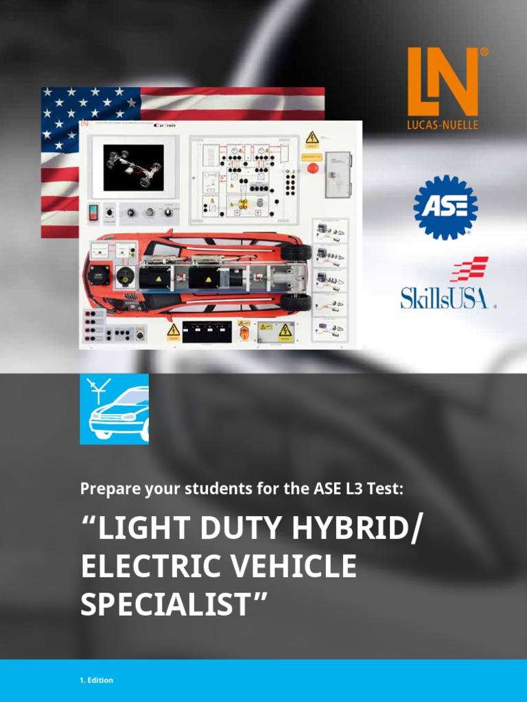 Light Duty Hybrid Electric Vehicle Specialist ASE Flyer | PDF | Electric Vehicle | Hybrid Vehicle