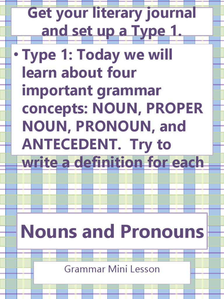 Nouns and Pronouns Grammar Guide | PDF | Pronoun | Noun