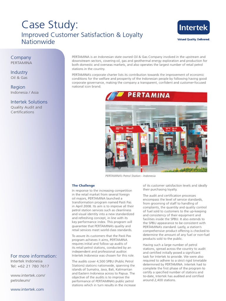 Pertamina Case Study Pdf Pdf Indonesia Gasoline