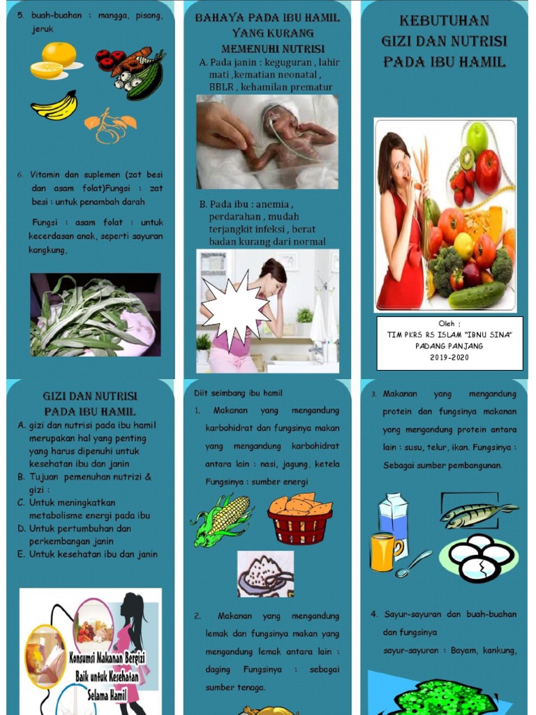 Leaflet Gizi Ibu Hamil | PDF