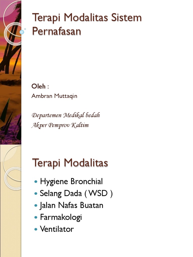 Terapi Fisioterapi Dada untuk Pernafasan | PDF