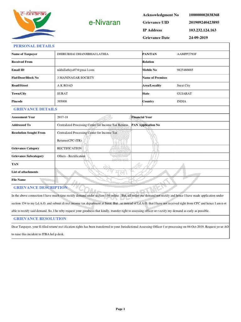 DDL Graviance | PDF | Public Finance | Taxation