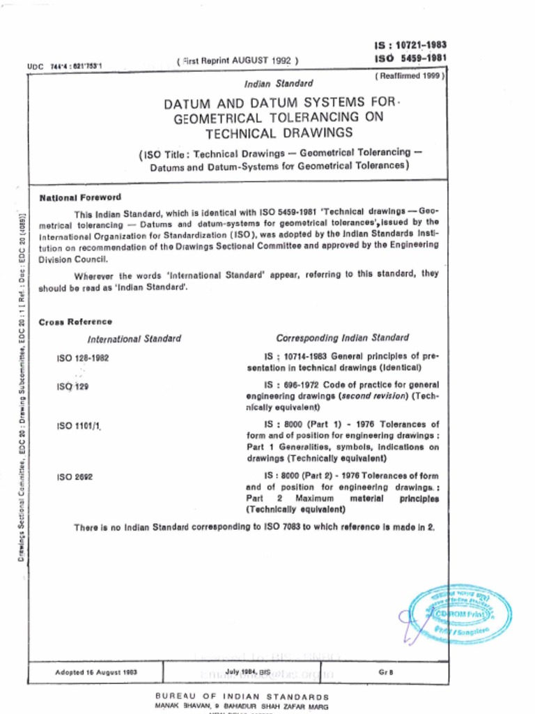 Iso 5459-1981 PDF | PDF