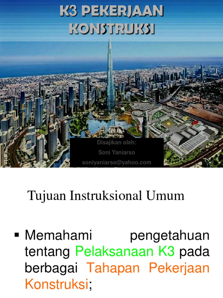 08 Handout K3 Pekerjaan Konstruksi PDF | PDF