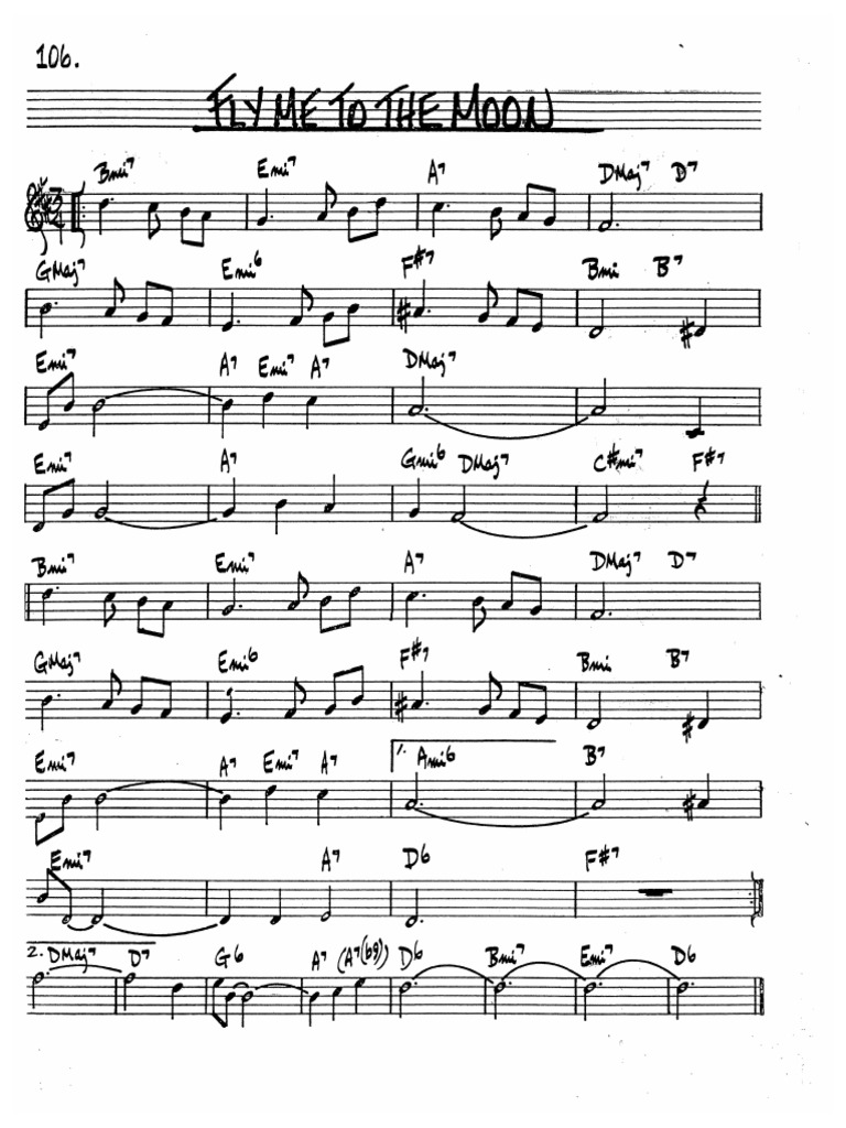 Fly Me To The Moon BB PDF | PDF