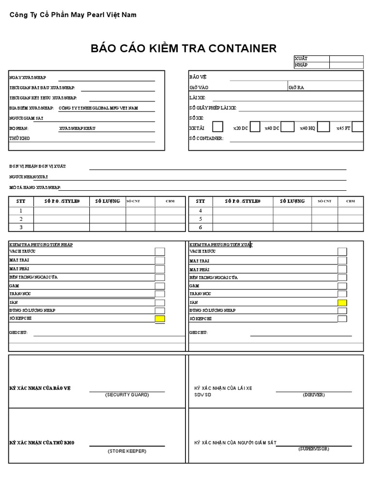 Kiem Tra 7 Diem Container | PDF