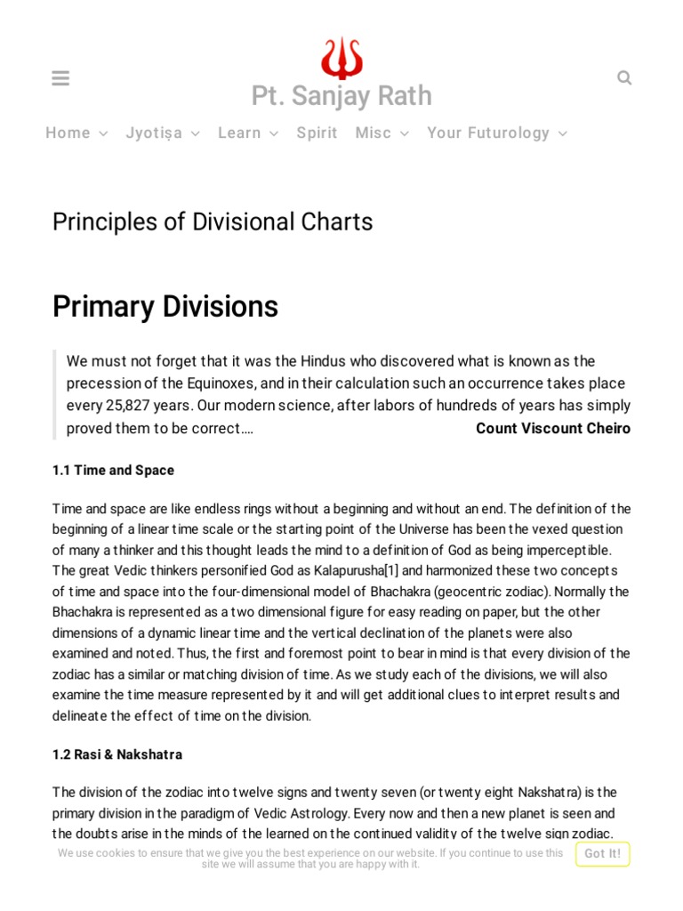 Principles of Divisional Charts - Sanjay Rath | PDF | Zodiac | Planets ...