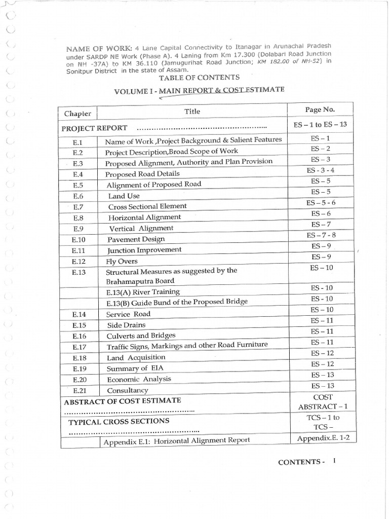 DPR of Road PDF | PDF