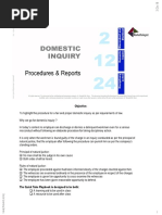 Domestic Inquiry Process in Malaysia | PDF | Witness | Plea