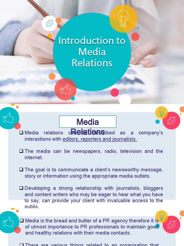 Fundamentals of Media Relations | PDF | News Media | Mass Media