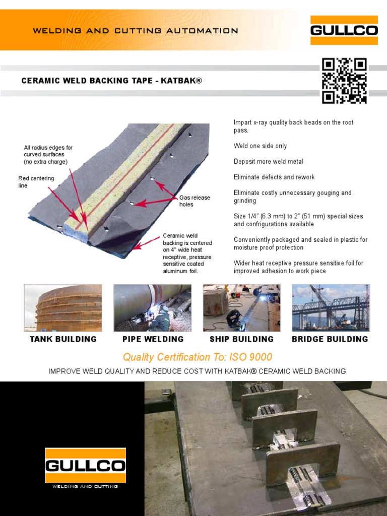KATBAK - Ceramic Weld Backing | PDF | Ceramics | Welding