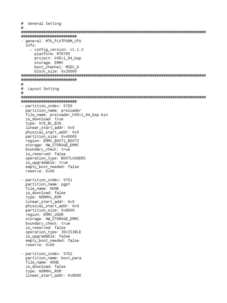 MT6765 Android Scatter | PDF | Computer Data | Data Management