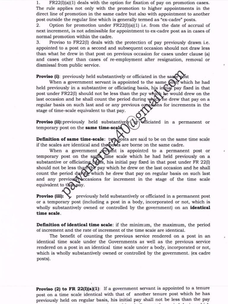 FR 22 Pay Rules Provisio | PDF