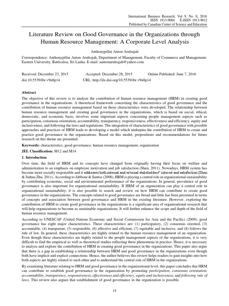 Eight Elements of Good Governance | PDF | Good Governance | Human ...