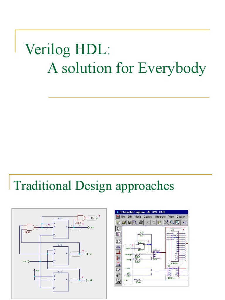 Verilog HDL: A Solution For Everybody | PDF | Hardware Description Language | Vhdl