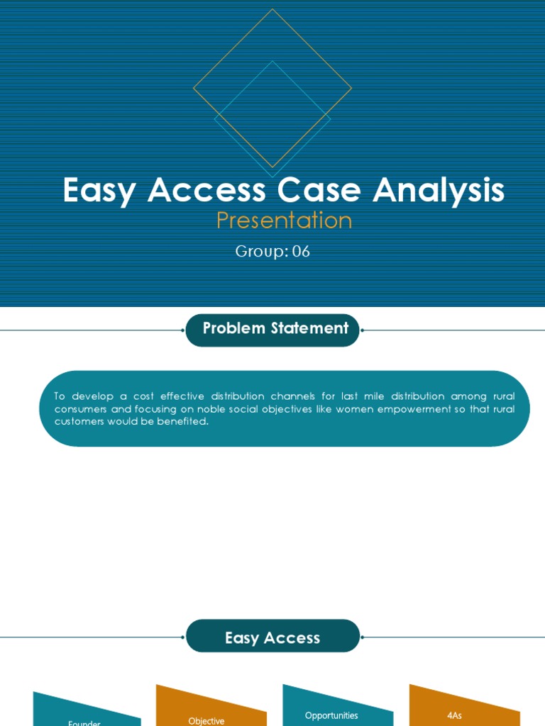 Easy Access Case Analysis | Download Free PDF | Accessibility | Marketing