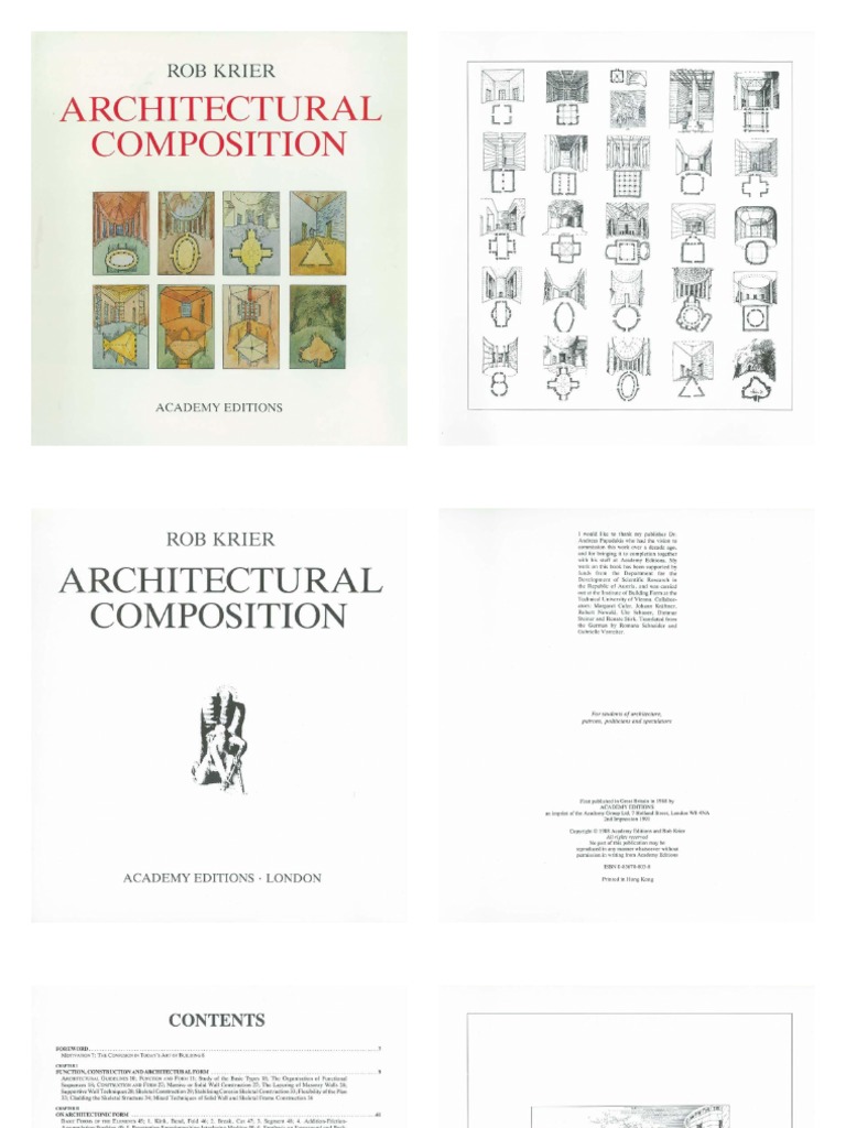Architectural Composition Rob Krier PDF | PDF