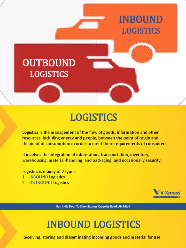 Inbound and Outbound Logistics Overview | PDF | Logistics | Goods
