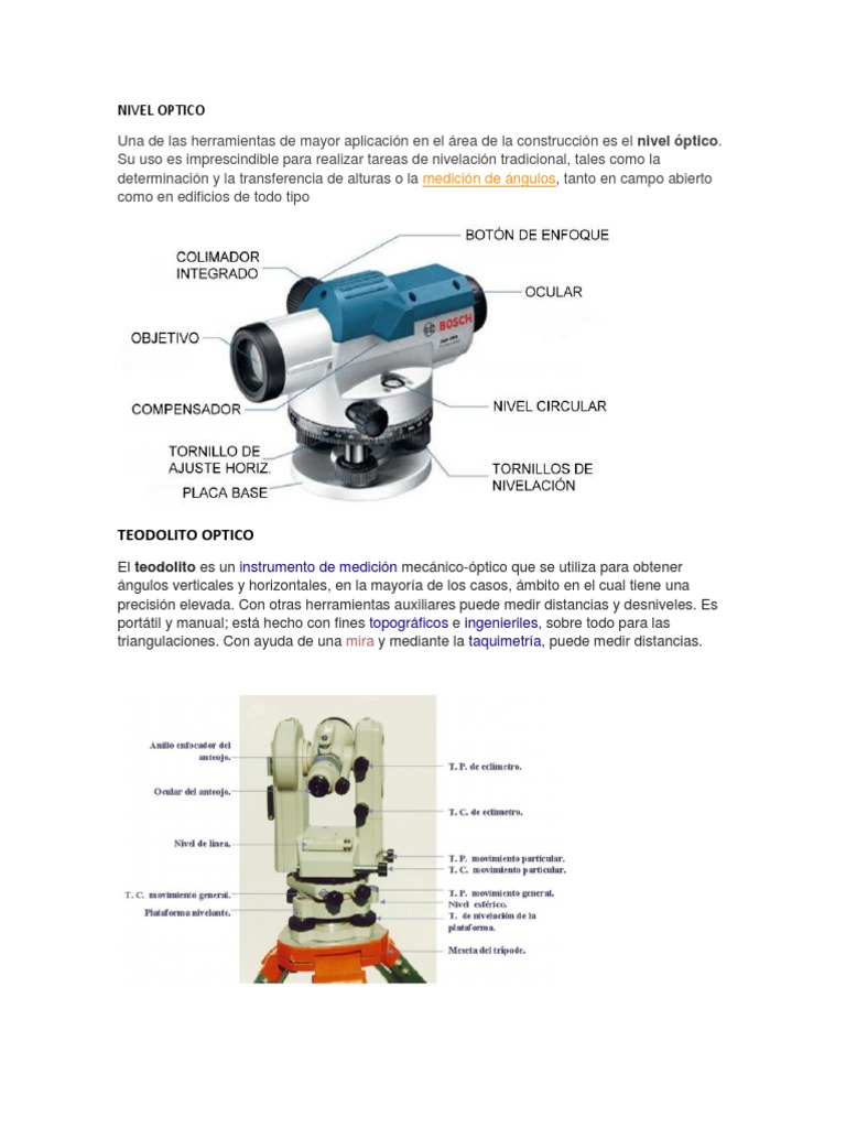 Nivel Optico | PDF