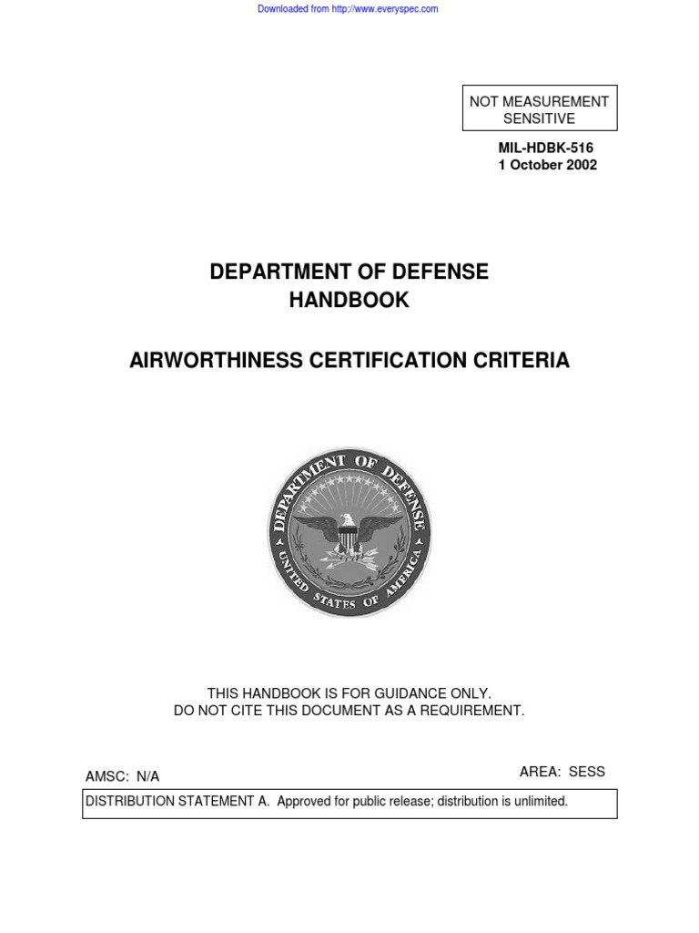 Mil HDBK 516 | PDF | Reliability Engineering | Weight