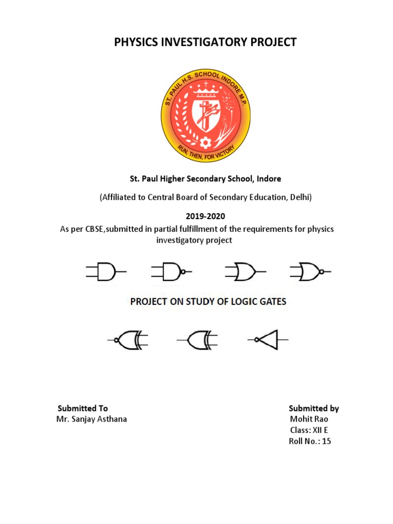 Physics Logic Gates Pdf Logic Gate Digital Electronics