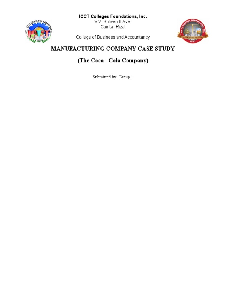 Case-Study-Coca Cola | PDF | Coca Cola | The Coca Cola Company
