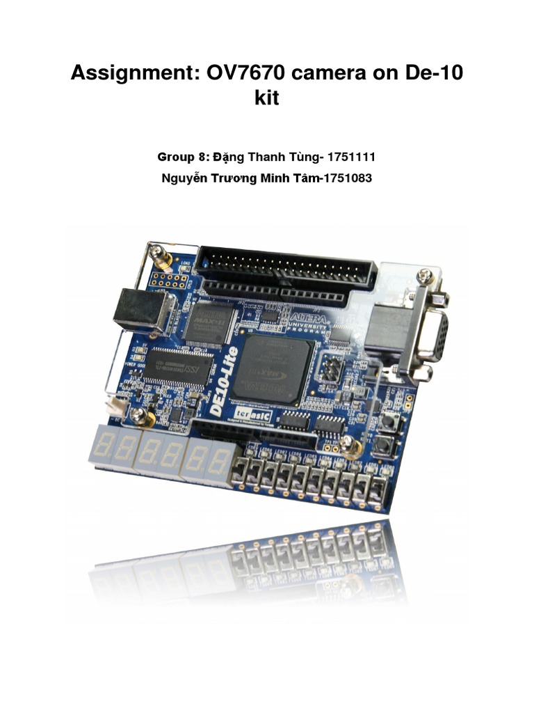 Implementing an OV7670 Camera Module on a DE-10 Kit for a Basic Digital ...