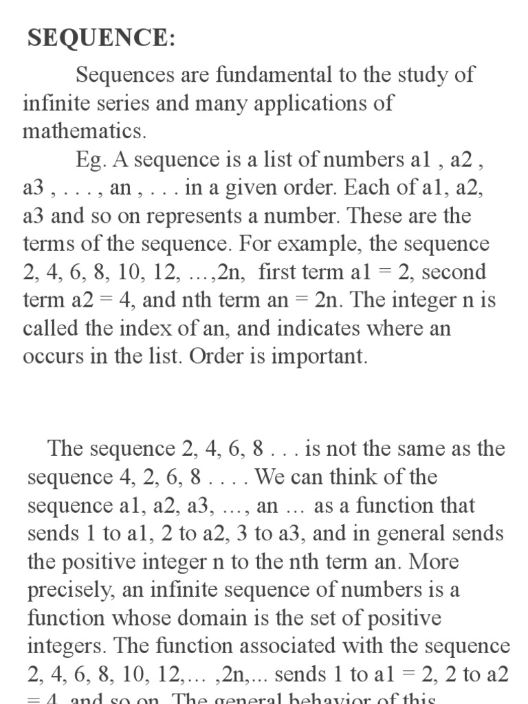 Calculus Powerpoint | PDF | Series (Mathematics) | Sequence