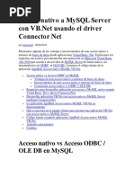 Conectar Una Base de Datos de Mysql en Visual Basic | PDF | C Sharp (lenguaje de programación ...