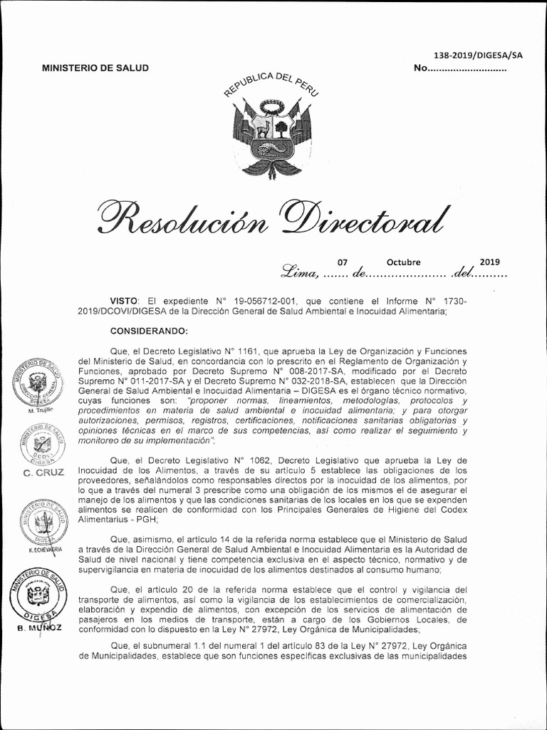 RD - 138-2019-Digesa Ficha de Inspeccion para La Vigilancia Sanitaria ...