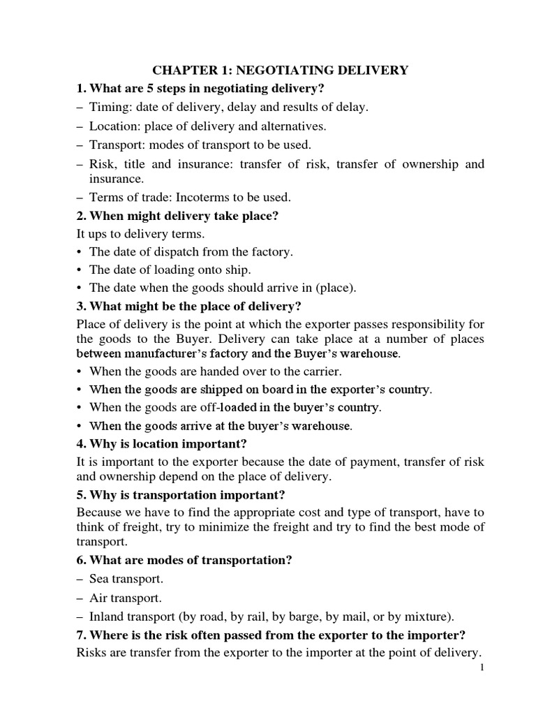 CÂU HỎI LÝ THUYẾT CUỐI KỲ TACN2 | PDF | Letter Of Credit | Implied Warranty