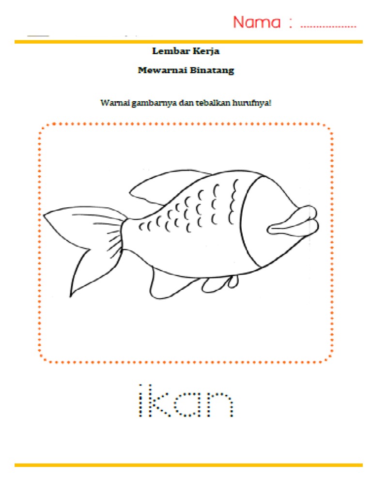 Worksheet Binatang | PDF