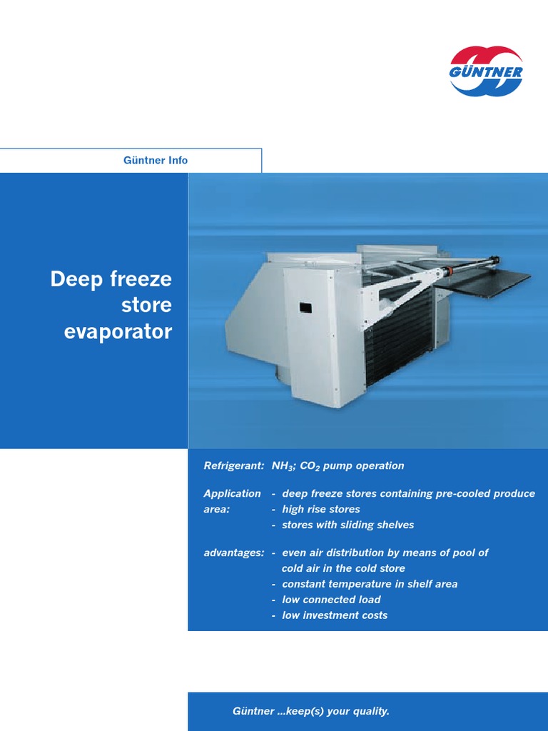 Guentner Cooler Storage Rooms Info en | PDF | Heat Exchanger ...