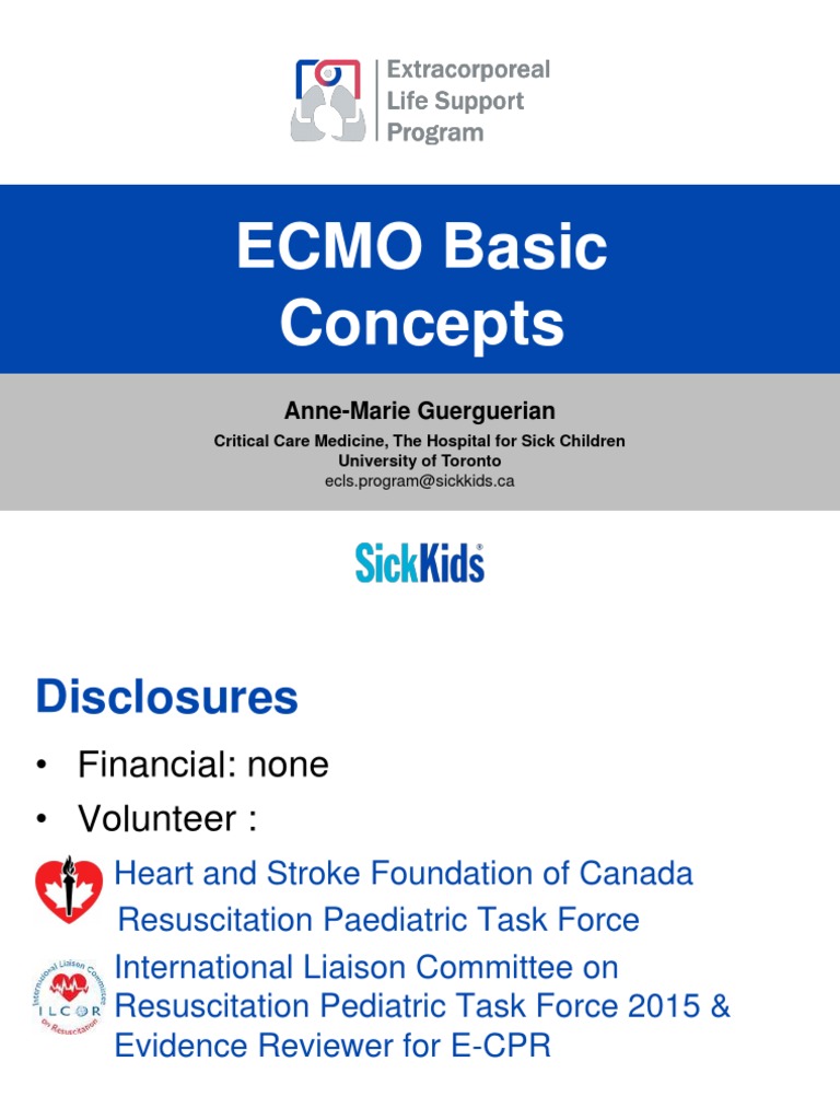 Ecmo Basic Concepts | PDF | Cardiovascular System | Health Sciences