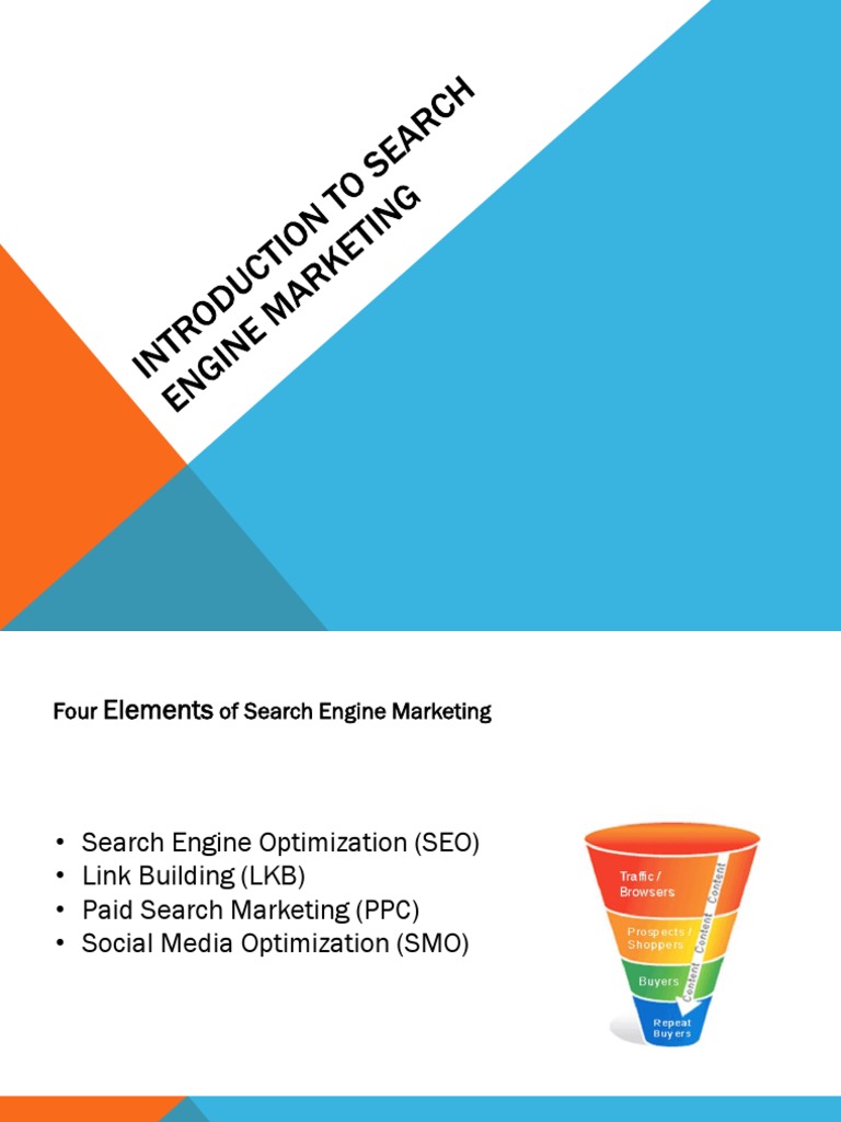 Introduction To Search Engine Marketing | PDF | Search Engine Marketing ...