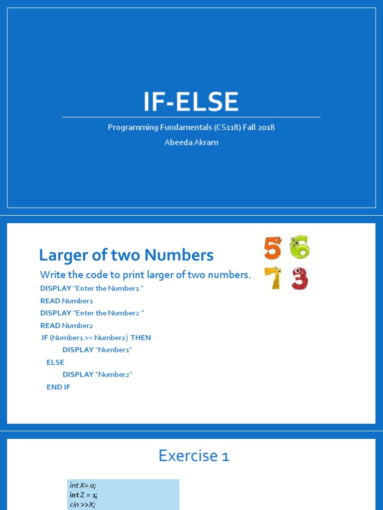 2 Pseudocode With If Else Pdf Applied Mathematics Teaching 4075