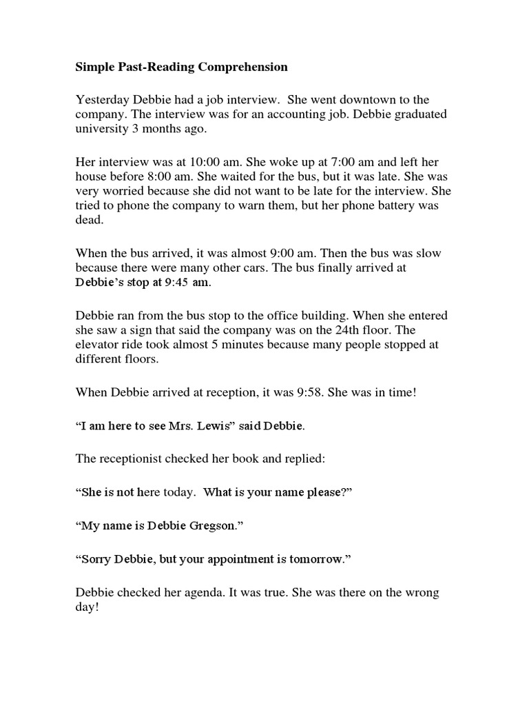 EFL Past Simple | PDF