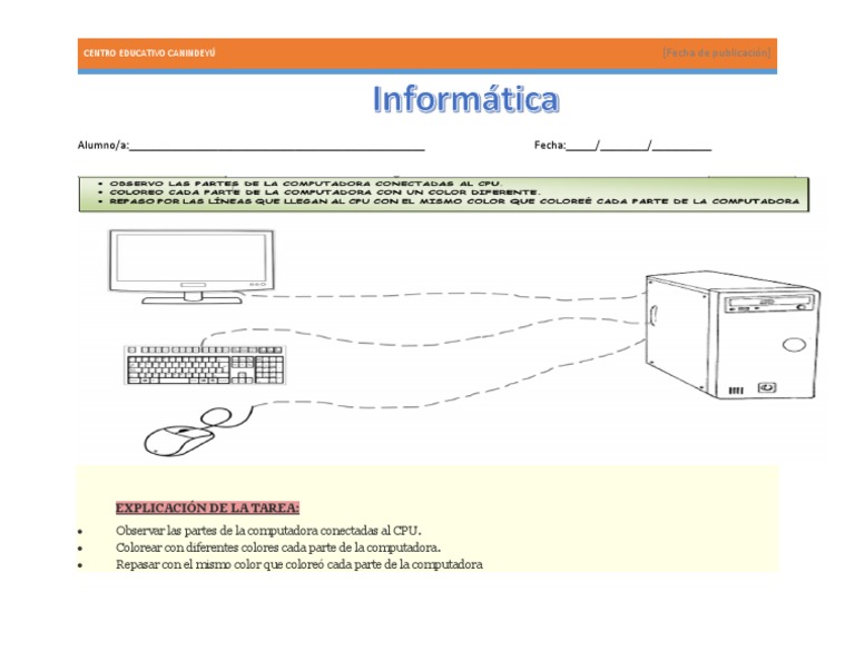 Conectar Las Partes de La Computadora Al Cpu - Tarea | PDF | Arte