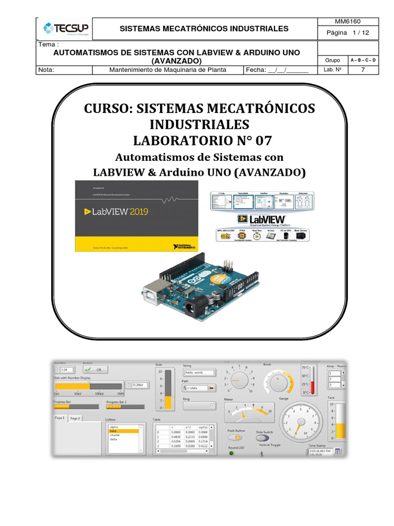 Automatismos Con Arduino & LabView - 2019.2 | PDF | Arduino | Entorno de desarrollo integrado