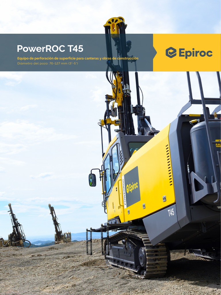 Power Roc T 45 PDF | PDF | Motor diesel | Turbocompresor