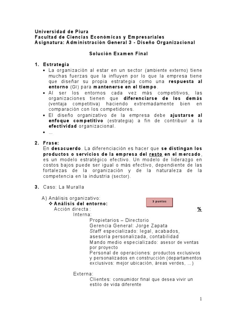 Solucion Ex - Final - AD3 - 2019 - I | PDF | Ventaja competitiva | Crecimiento económico
