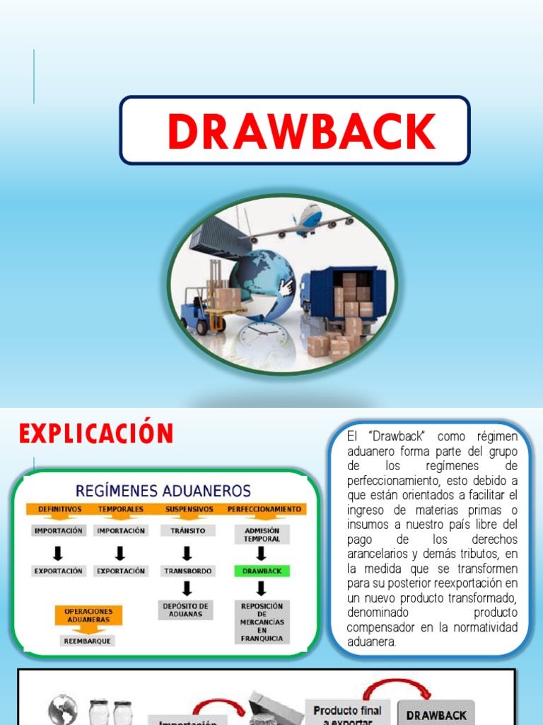 Drawback: Régimen Aduanero y Proceso | PDF | aduana | Economias