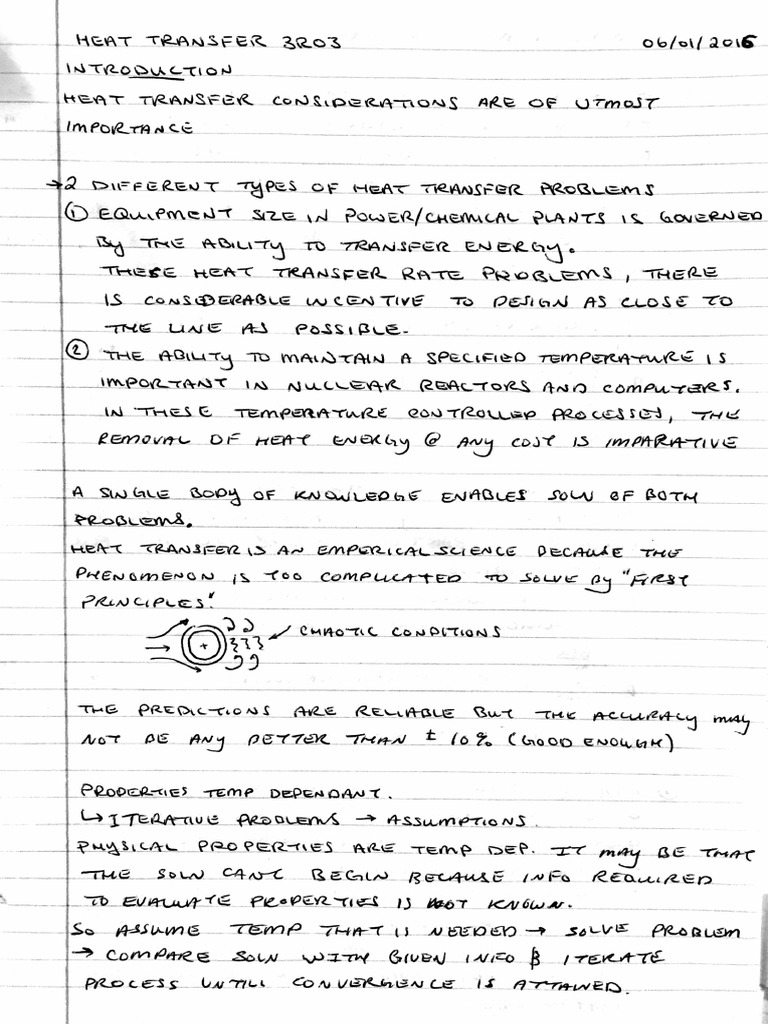 Heat Transfer Notes | PDF
