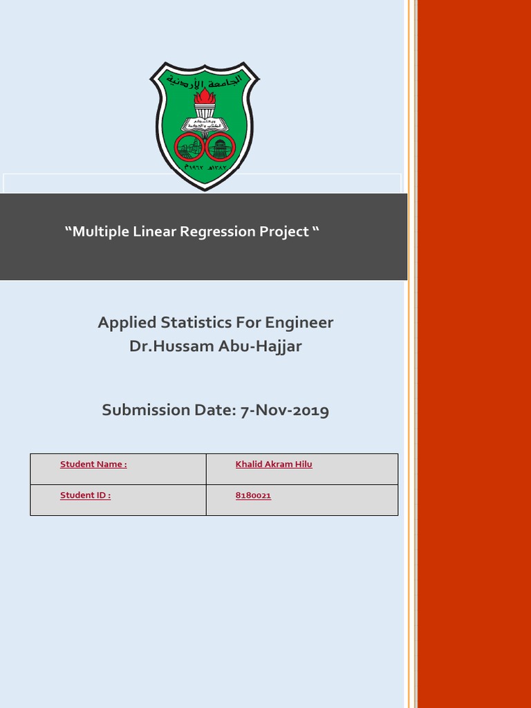 Multiple Regression Project PDF | PDF | Multicollinearity | Errors And Residuals