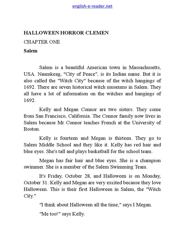 Halloween Horror-Clemen D B Gina | PDF | Halloween | Salem, Massachusetts