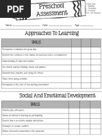 Montessori Kindergarten Progress Report | PDF | Vowel | Word