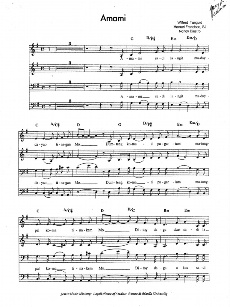 Amami by Wilfred Tanguid and Manoling Francisco PDF | PDF