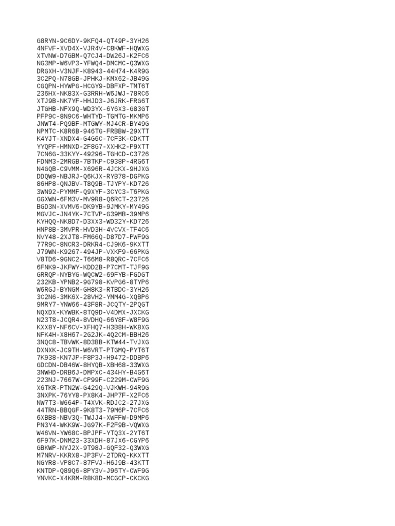 Windows 10 Pro Activation Keys | PDF