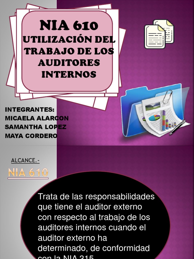 Nia 610 | PDF | Auditoría | Contralor